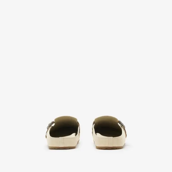 Burberry Suede Urchin Clogs - Bake