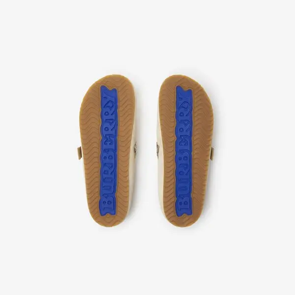 Burberry Suede Urchin Clogs - Bake
