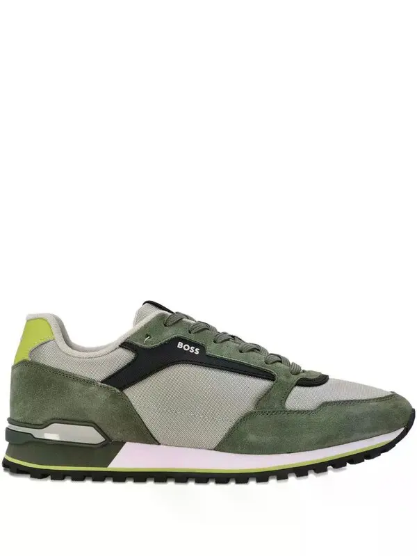 BOSS Mesh-panel Sneakers - Green