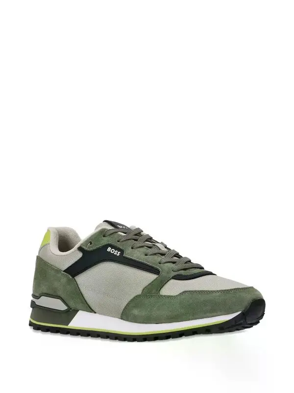 BOSS Mesh-panel Sneakers - Green