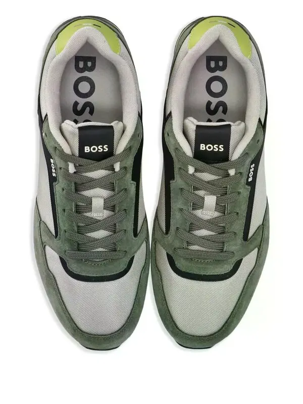 BOSS Mesh-panel Sneakers - Green