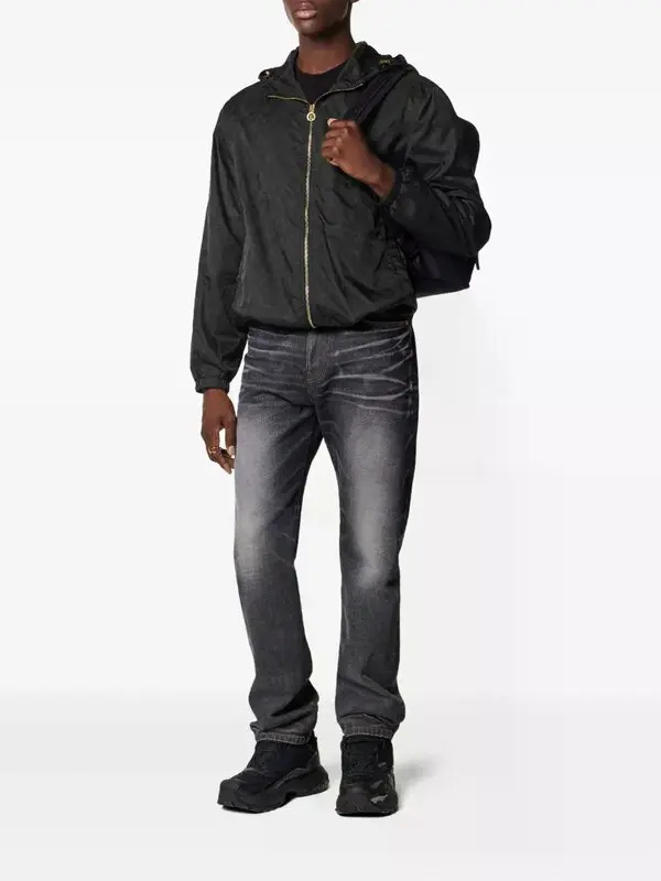 Versace Barocco Jacquard Windbreaker - Black