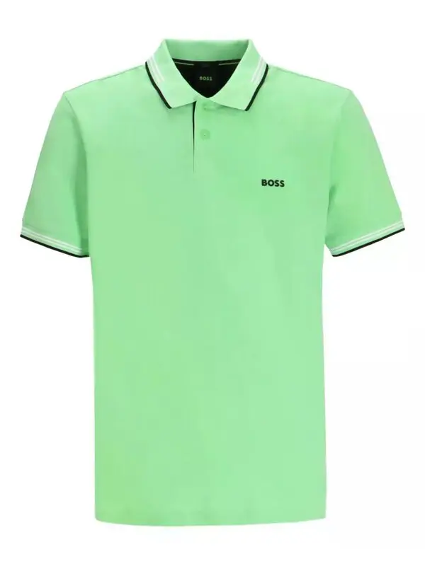 BOSS Logo-appliqué Polo Shirt - Green