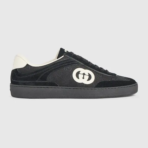 Gucci S G75 Sneaker In Gg Canvas - Black