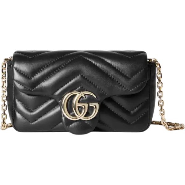 Gucci Gg Marmont Shoulder Bag - Black