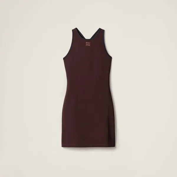 Miu Miu Stretch Jersey Mini Dress