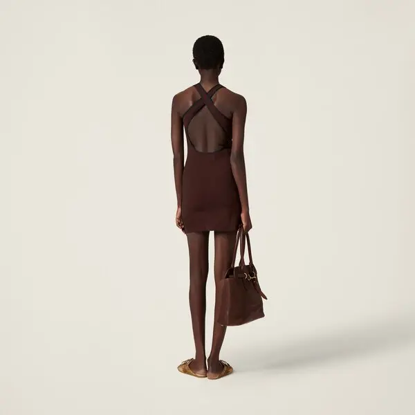 Miu Miu Stretch Jersey Mini Dress