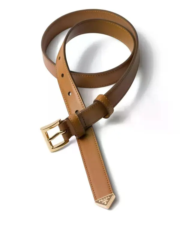 Prada Leather Belt - Brown