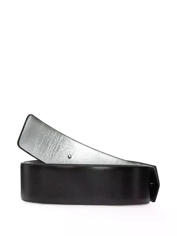 Karl Lagerfeld K Autograph Reversible Belt - Black