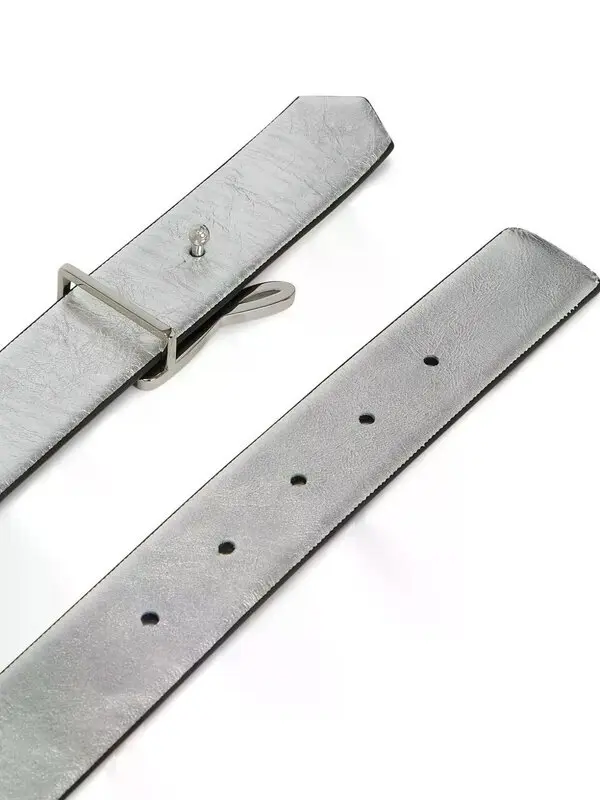Karl Lagerfeld K Autograph Reversible Belt - Black