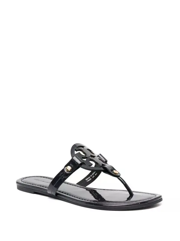 Tory Burch Miller Patent Sandals - Blue