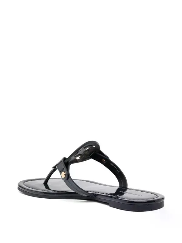 Tory Burch Miller Patent Sandals - Blue