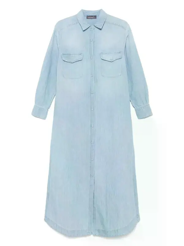 Lorena Antoniazzi Denim Maxi Shirt Dress