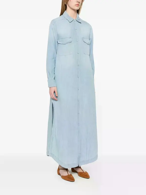 Lorena Antoniazzi Denim Maxi Shirt Dress