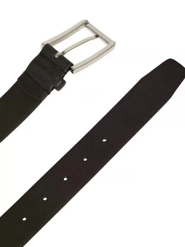 Karl Lagerfeld Monogram Leather Belt