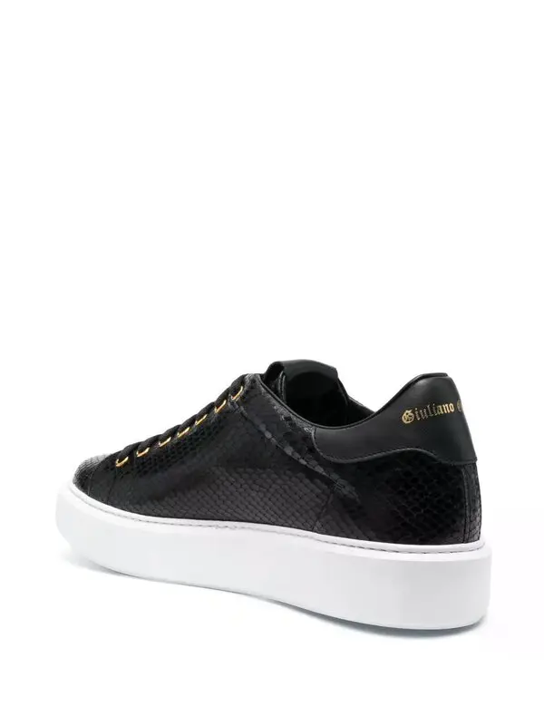 GIULIANO GALIANO Textured Leather Low-top Sneakers
