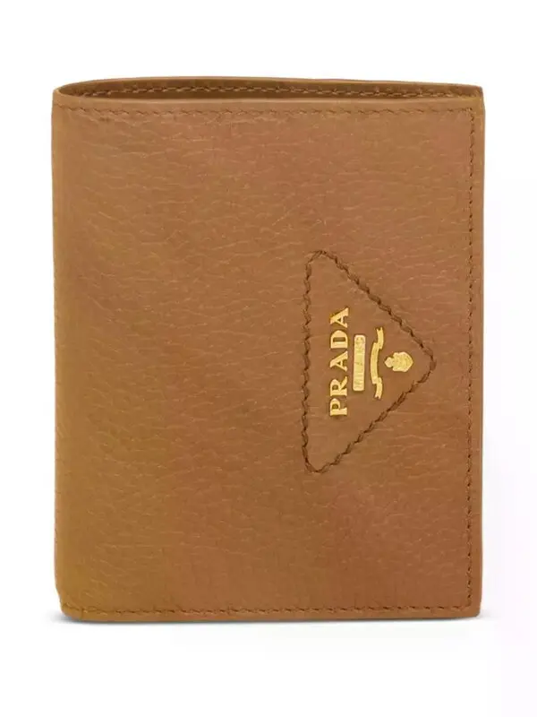 Prada Small Triangle-logo Wallet - Brown