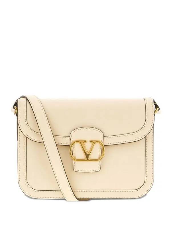 Valentino Garavani 9to5 Calfskin Shoulder Bag - White