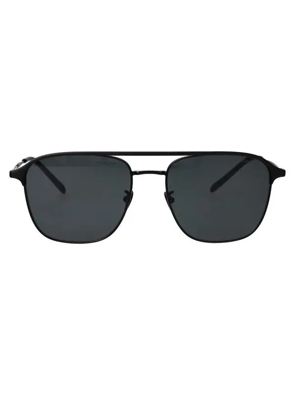 Giorgio Armani Square Frame Sunglasses - 300187 Matte Black