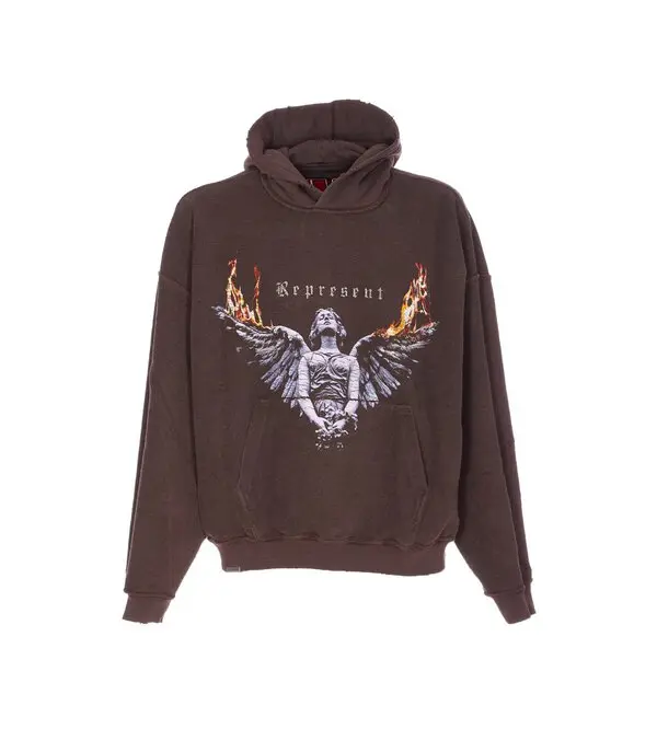 REPRESENT Living Hoodie - Brown