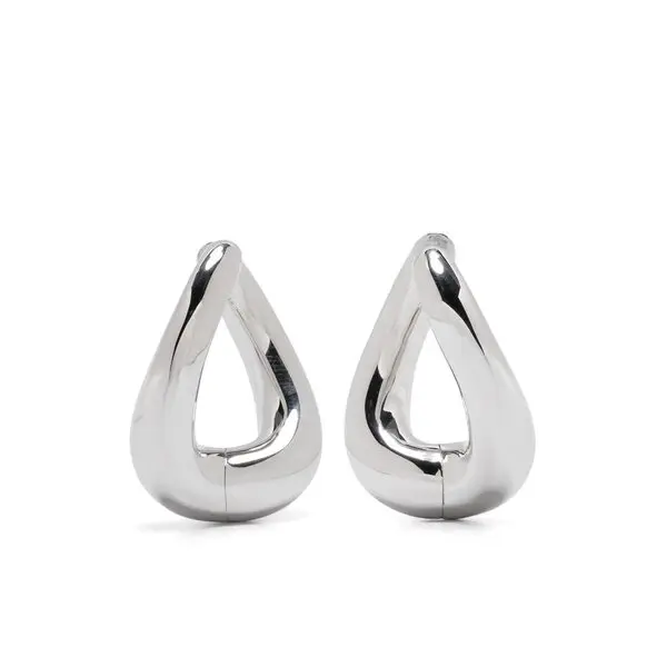 Tom Wood Twist Hoop Earrings - Silver