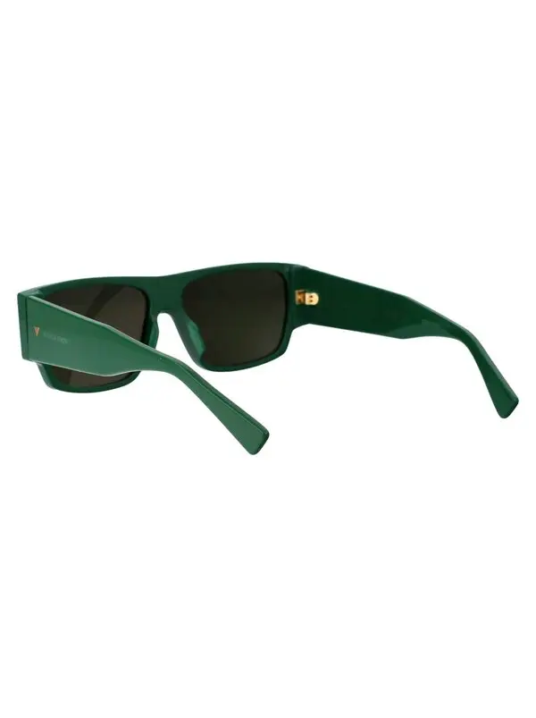Bottega Veneta Rectangle Sunglasses - Green