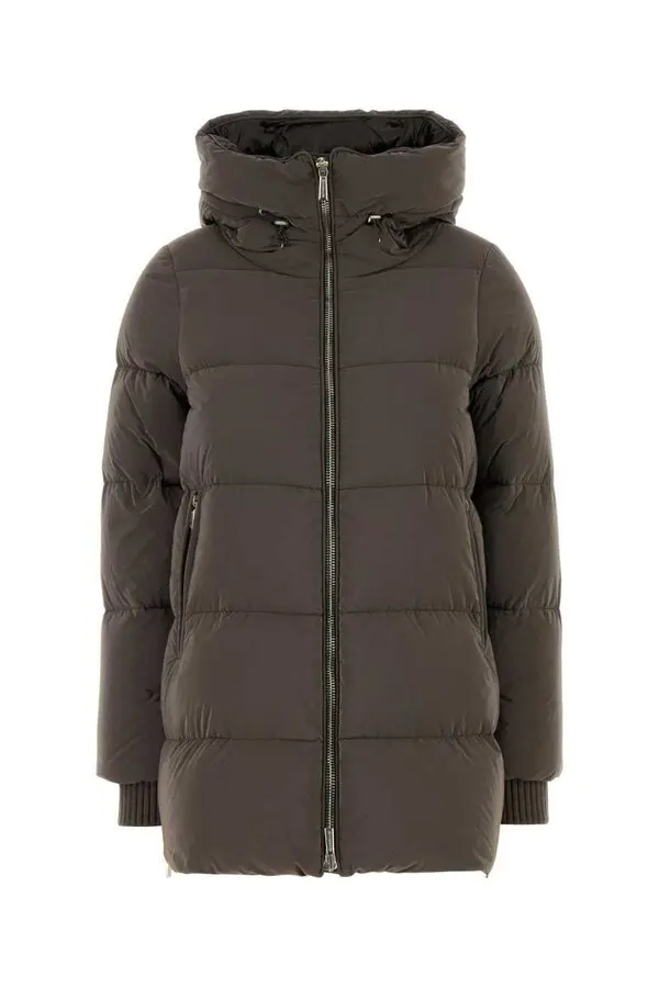 MOORER Natalia-s3 Quilted Jacket - Brown