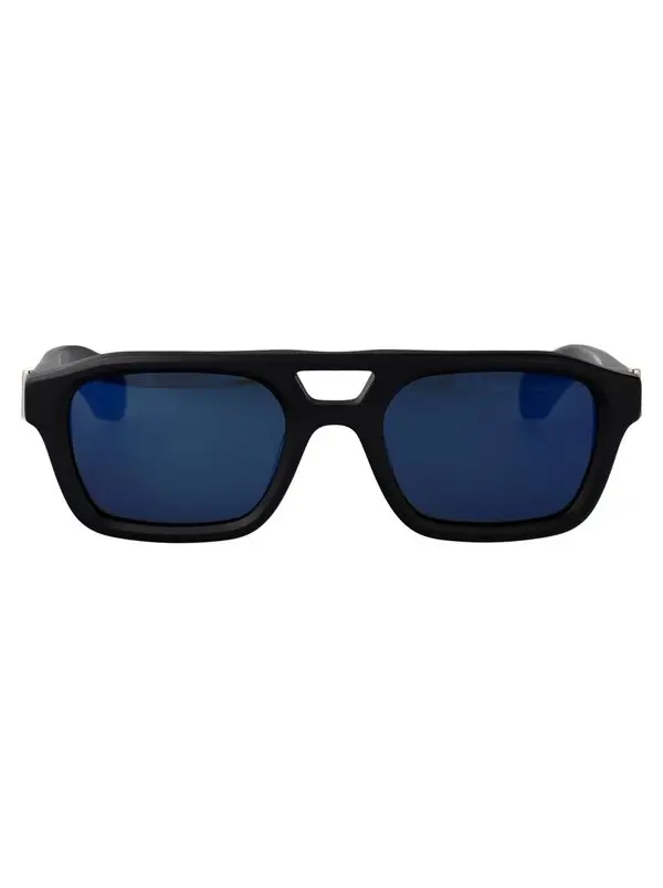 Alexander McQueen Am0505s Sunglasses - Black-black-blue