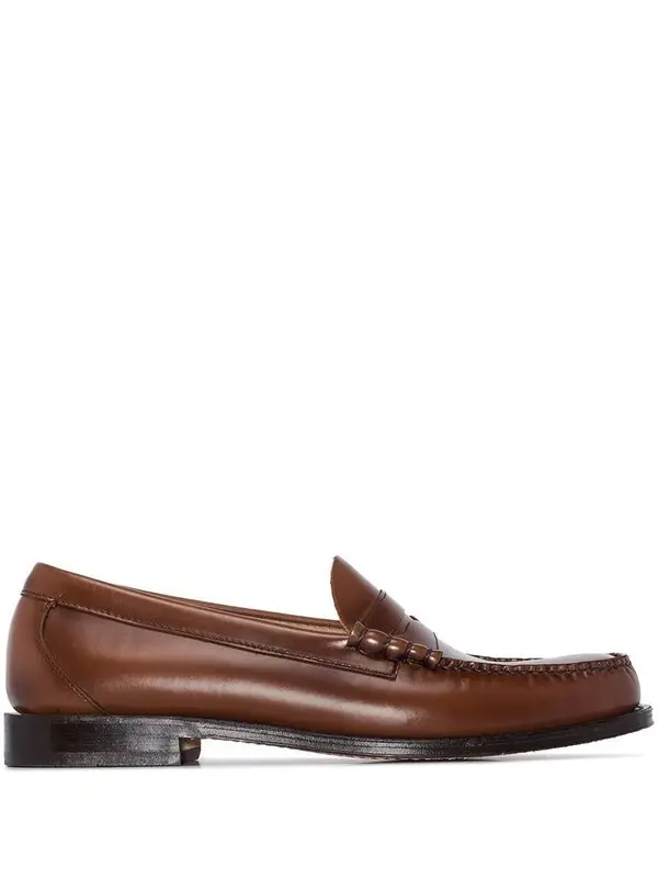 G.H. BASS & CO. Heritage Larson Moc Penny Loafers - Mid Brown