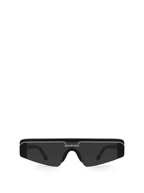 Balenciaga Acetate Mascherina Sunglasses - Black