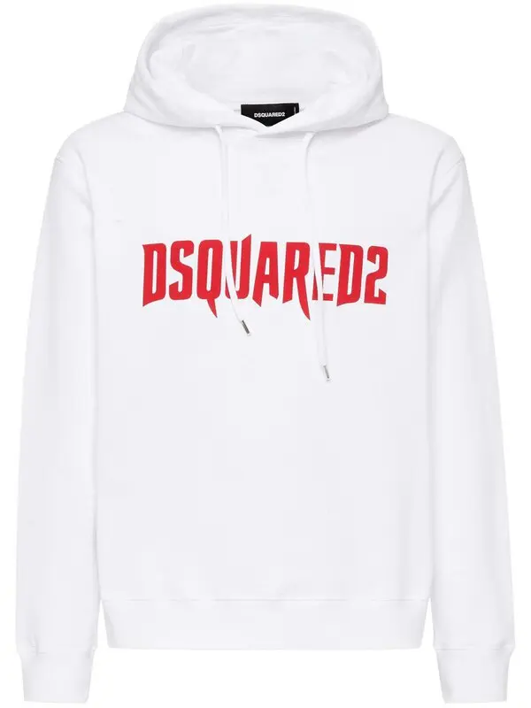 Dsquared2 Cotton Hoodie - White