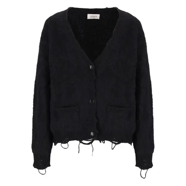 LANEUS Knitted V-neck Cardigan
