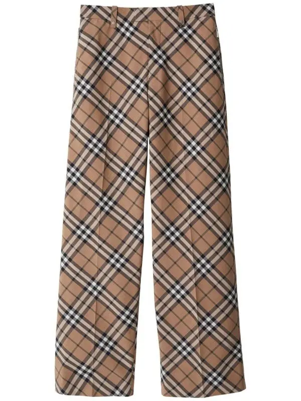 Burberry Wool Trousers - Multicolour