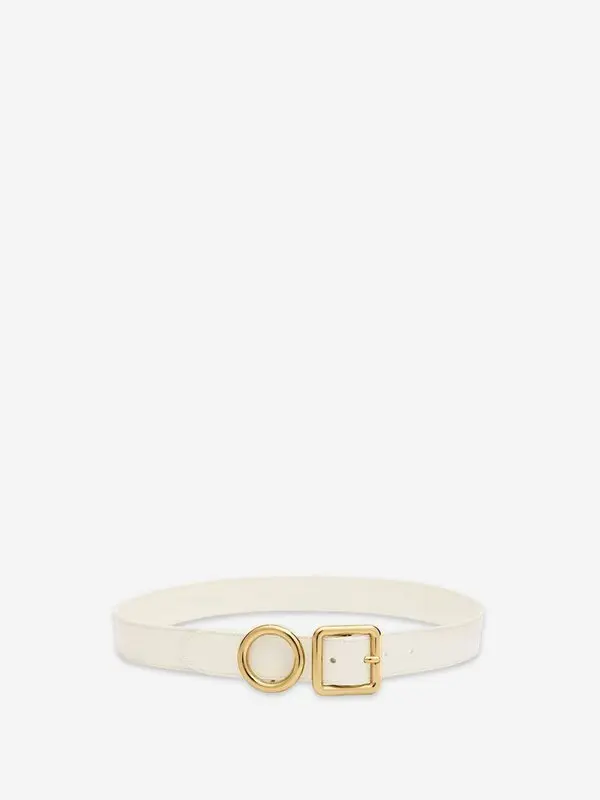 Jacquemus Square Circle Leather Belt - Black