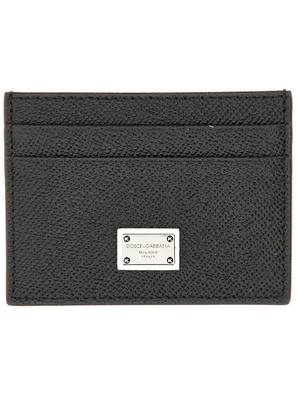 Dolce & Gabbana Leather Card Holder - Black