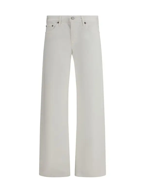 AGOLDE Dark Grey Kelly Jeans - White