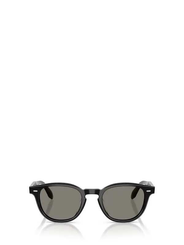 Oliver Spencer Rounded Sunglasses - Black