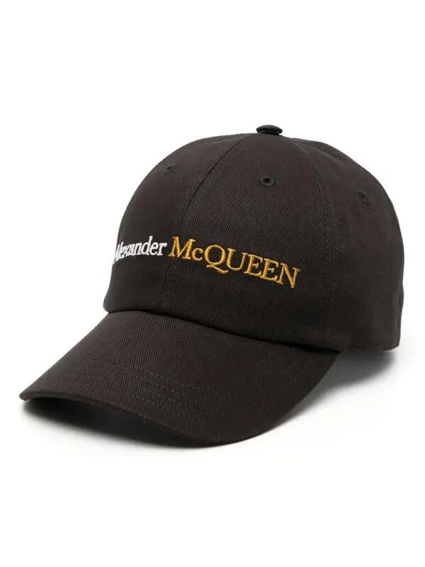 Alexander McQueen Cotton Baseball Cap - Black