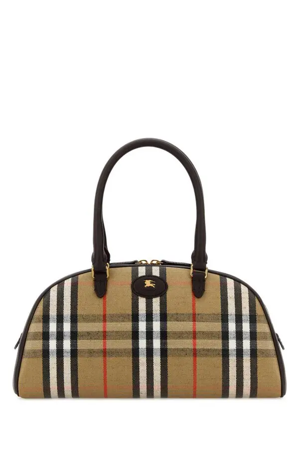 Burberry Canvas Highlands Handbag - Multicolor