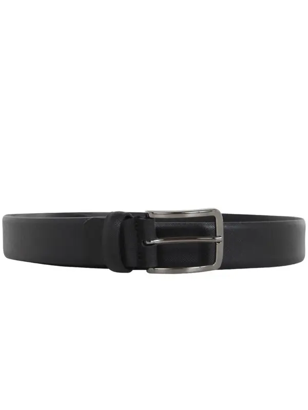 SAIT Saffiano Leather Belt - Black