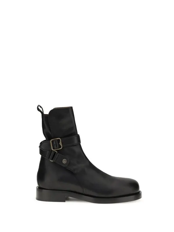 Burberry Leather Ankle Boots - Black