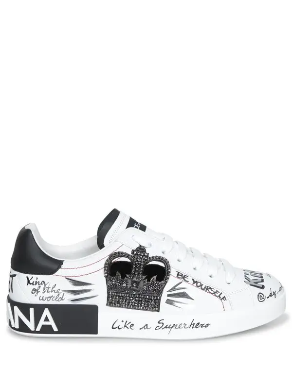 Dolce & Gabbana Portofino Low-top Sneakers - White
