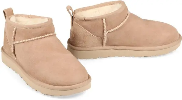 UGG Classic Ultra Mini Ankle Boots - Beige