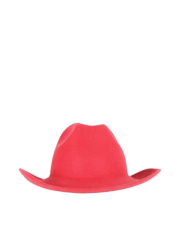 STUDIO Amy Fur Cowboy Hat - Red