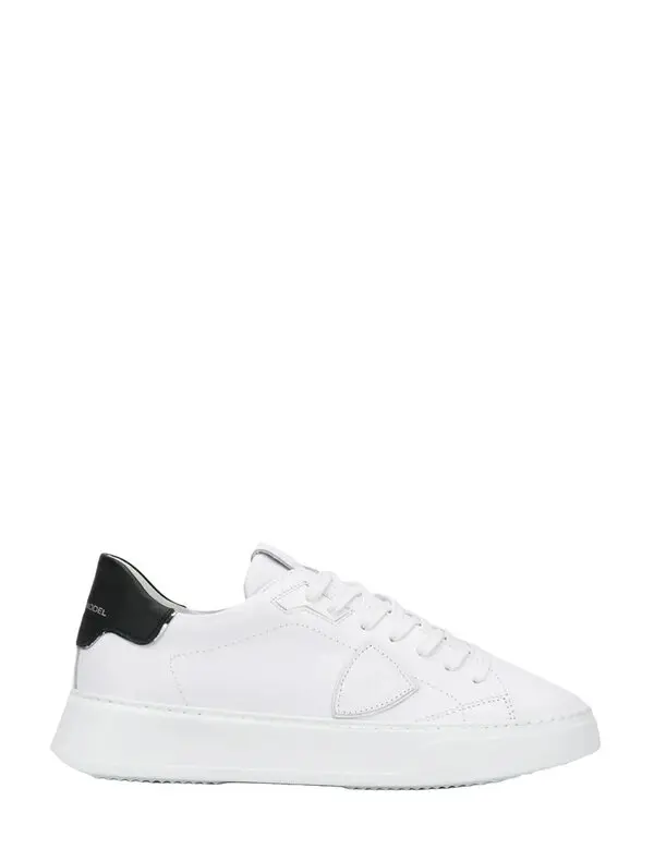 Philippe Model Leather Sneakers - Veau_blanc Noir