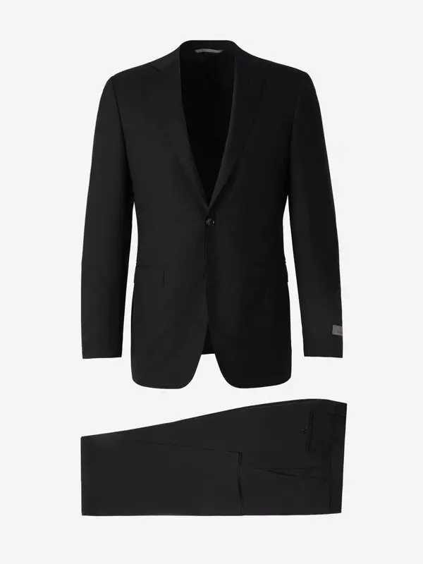 Canali Wool Milano Suit - Black