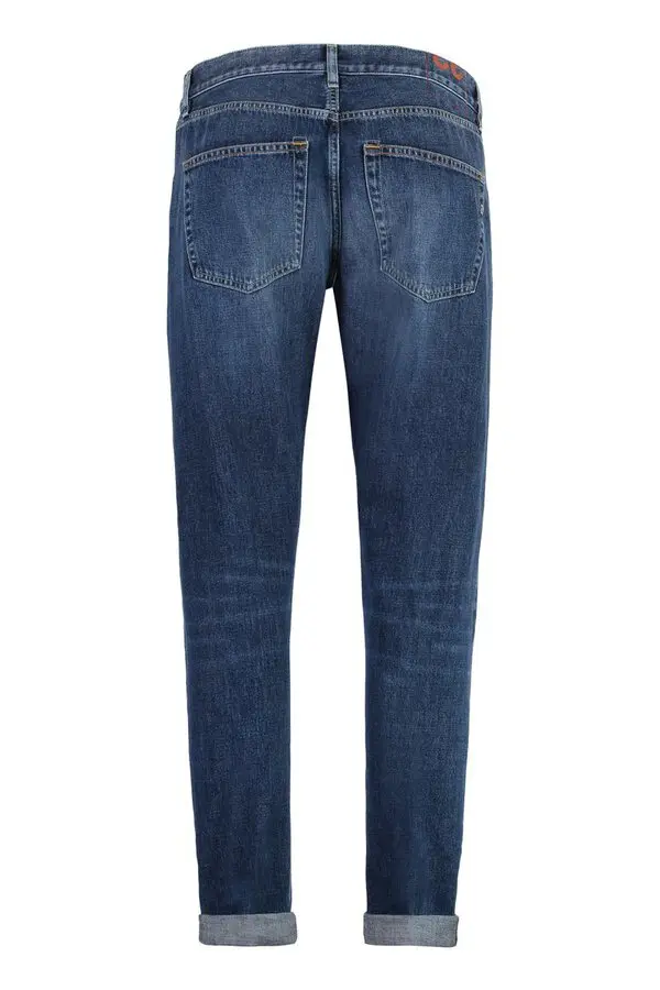 DONDUP Icon Stretch Cotton Jeans - Navy