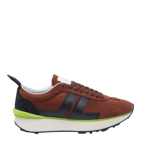 LANVIN Bumpr Nylon Sneakers - Brown