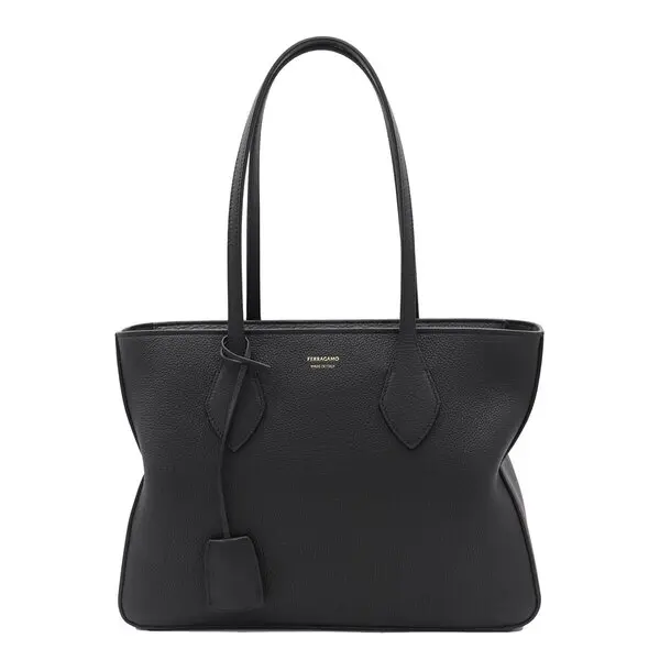 FERRAGAMO Leather Bag - Black