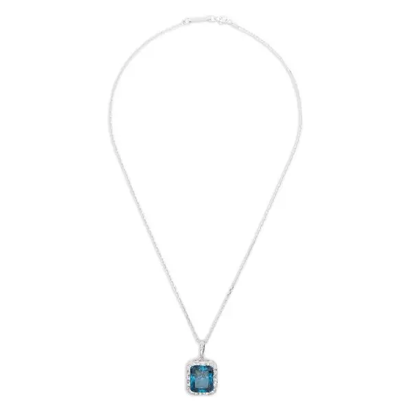 DARKAI Pendant Necklace - Silver/blue